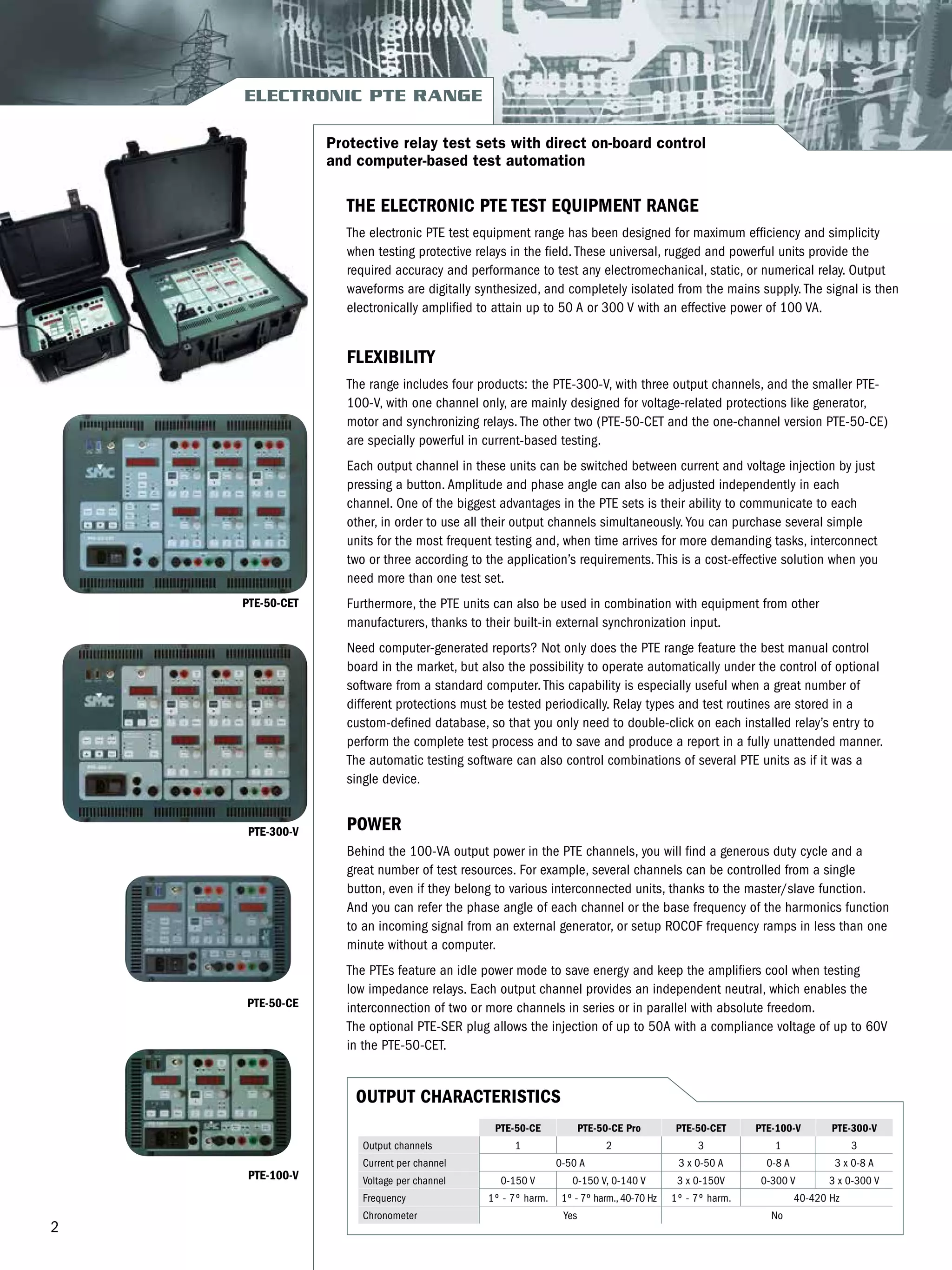 SMC PTE-Range Manual and PC Controlled Relay Test Equipment | PDF