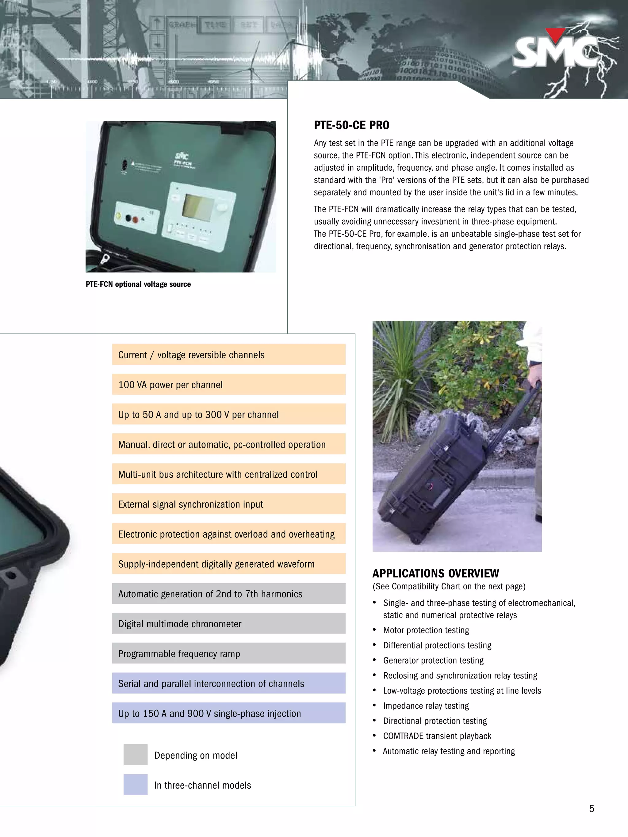SMC PTE-Range Manual and PC Controlled Relay Test Equipment | PDF