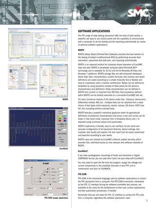 SMC PTE-Range Manual and PC Controlled Relay Test Equipment | PDF