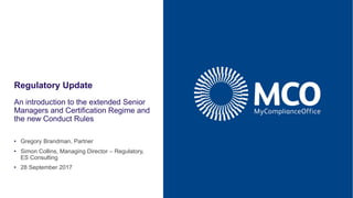 Regulatory Update - SMCR | PPTX