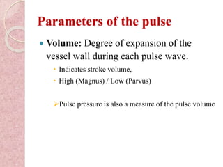 Arterial and venous pulse | PPTX