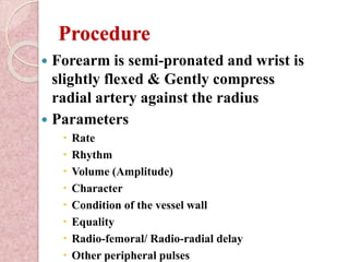 Arterial and venous pulse | PPTX