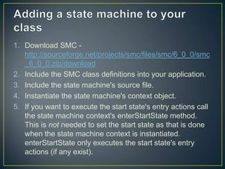 Smc–state machinecompiler | PPT