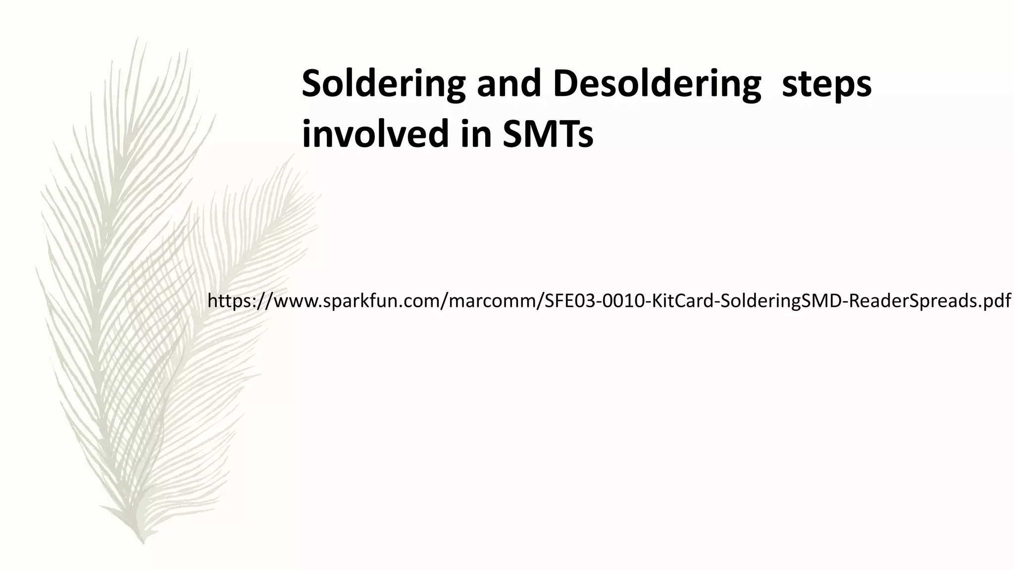 Surface mount Devices(SMD) | PPTX