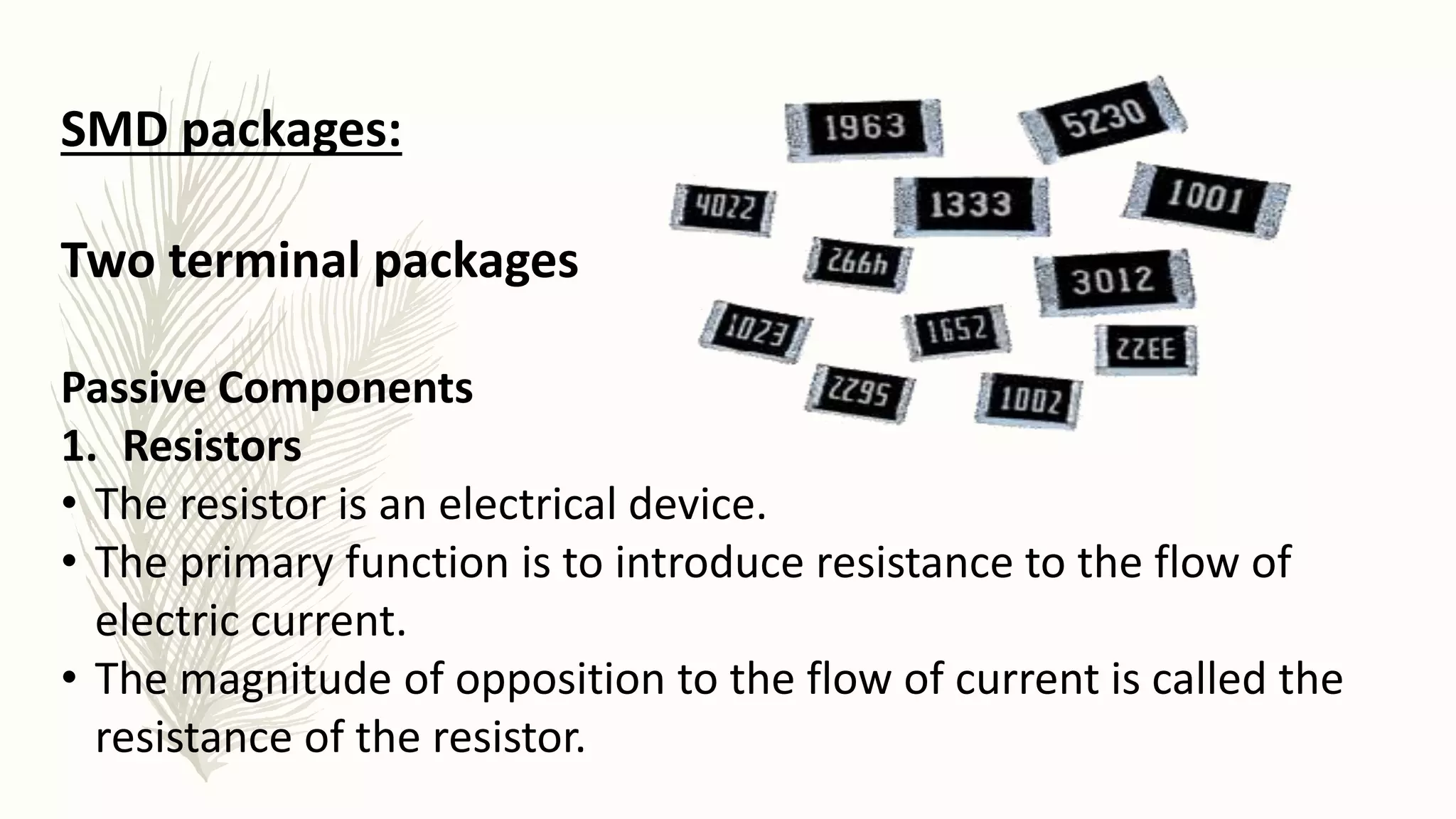 Surface mount Devices(SMD) | PPTX