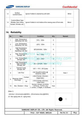 5.7 inch Amoled(1440x2560) Datasheet | PDF