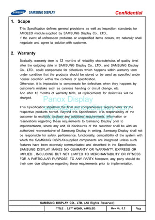 5.7 inch Amoled(1440x2560) Datasheet | PDF