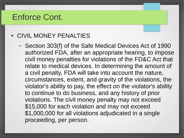 Safe Medical Devices Act 1990 | ODP | Healthcare Industry | Industries