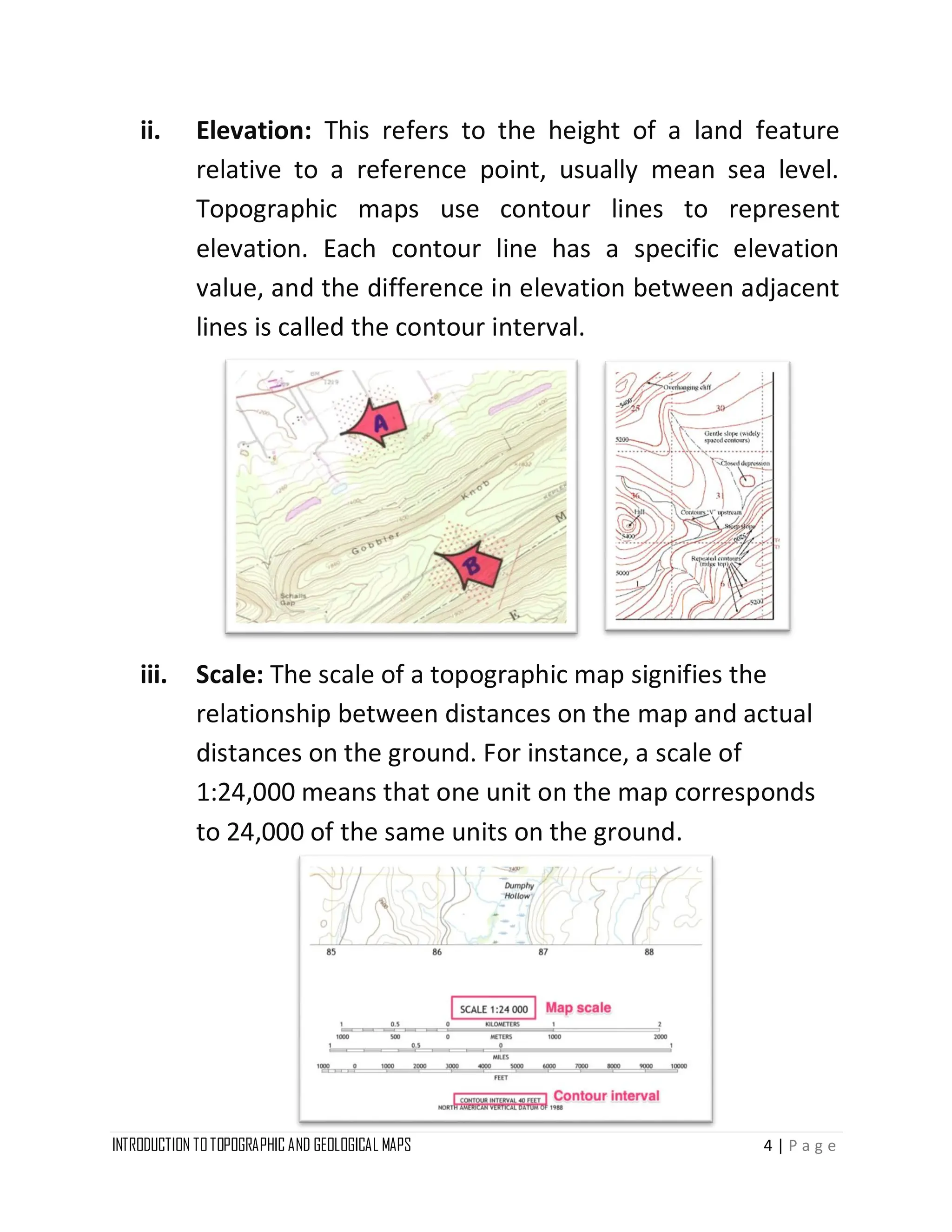 Introduction to topographic and geological maps | PDF