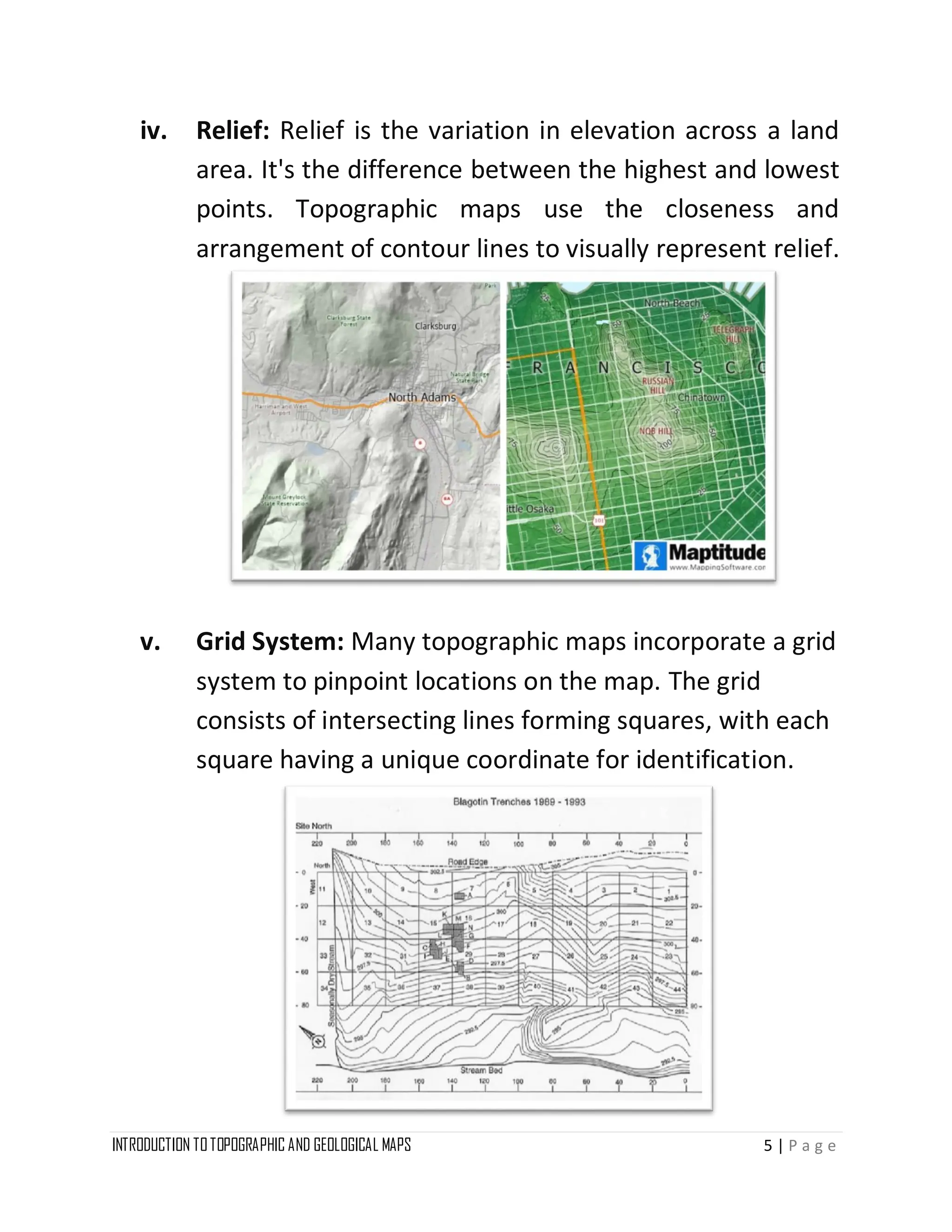 Introduction to topographic and geological maps | PDF