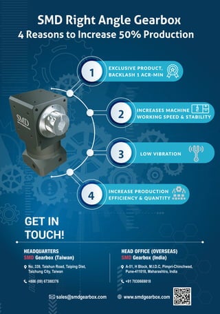 SMD Gearbox || Gearbox Manufacturer || Catalogue Download | PDF