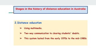 Distance education in Australia by Shuvankar Madhu | PDF