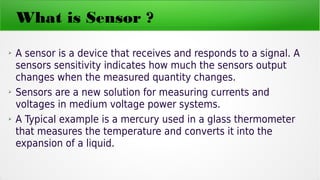 Sensor Technology ppt | ODP