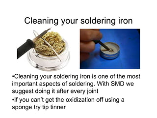 SMD soldering method for new learners which useful | PPT