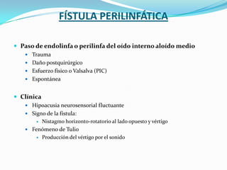 Síndromes vestibulares | PPTX