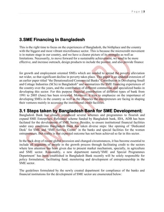 SME in Bangladesh | DOCX