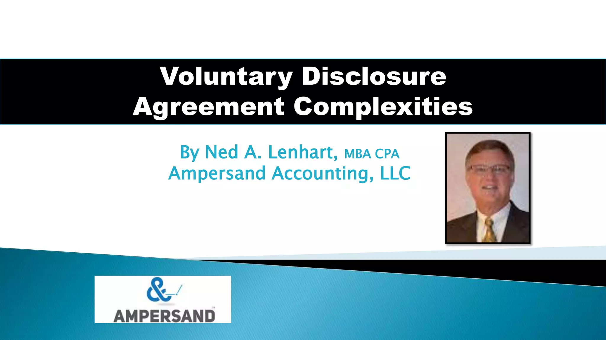 Voluntary Disclosure Agreements Demystified | PPT | Free Download