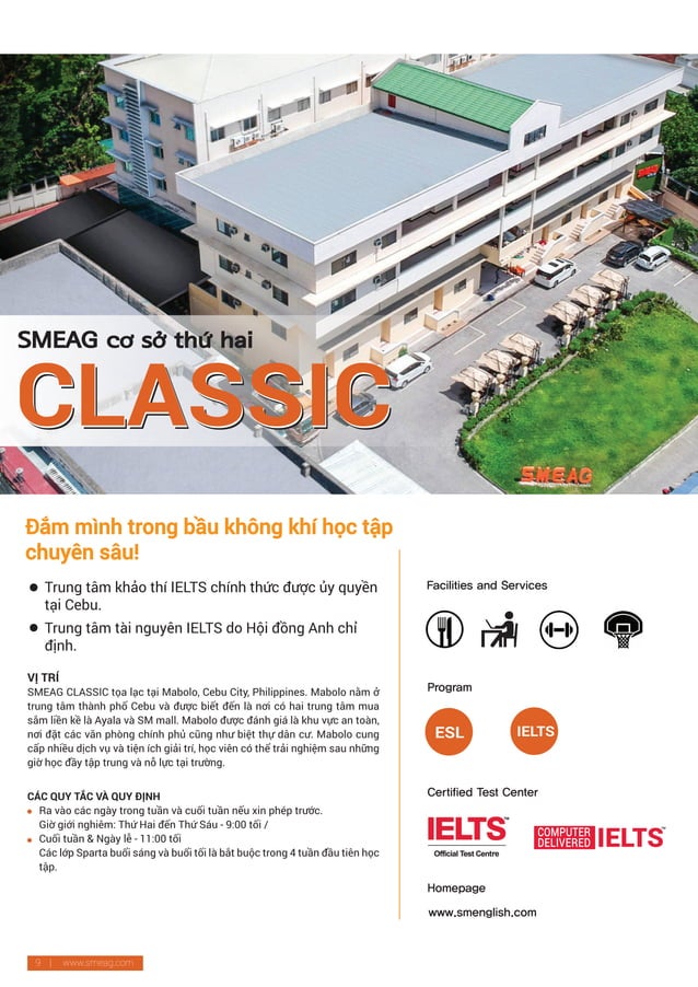 Trường Anh ngữ SMEAG, Philippines - Brochure 2019 | PDF