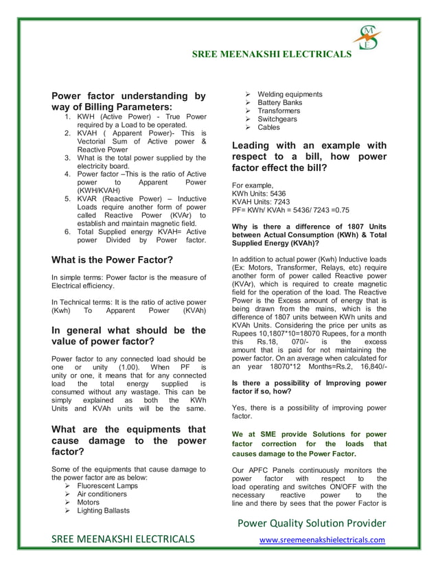 Sme apfc panel catalogue | PDF | Gas and Electric | Home Utilities