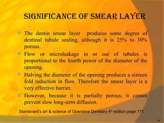 SMEAR LAYER in endodontics - Disinfection protocols | PPTX