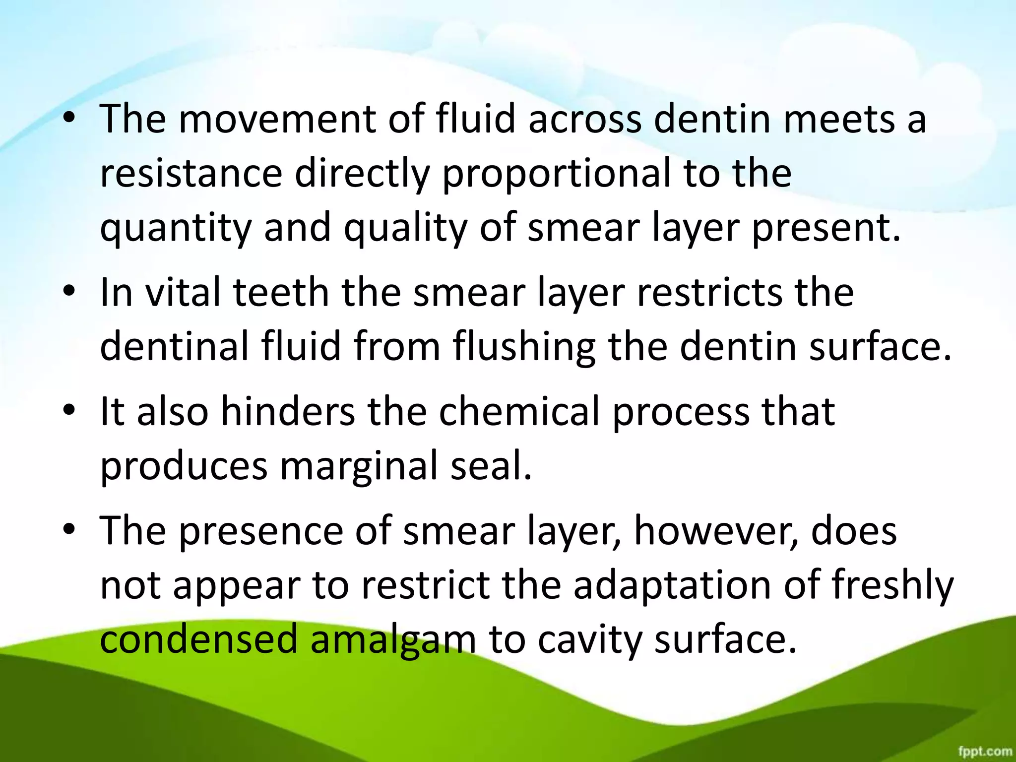 The Smear layer in endodontics | PPTX