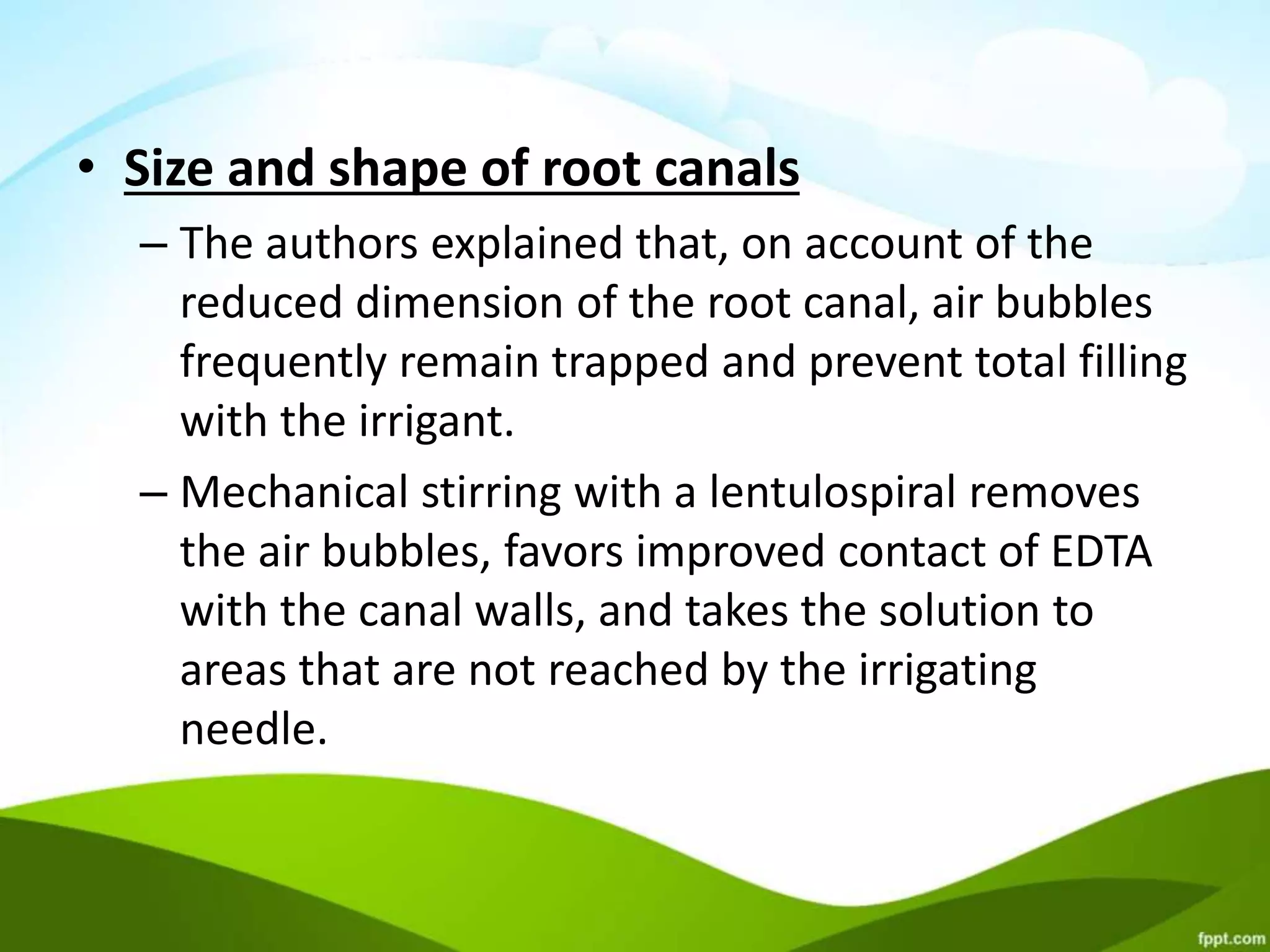 The Smear layer in endodontics | PPTX