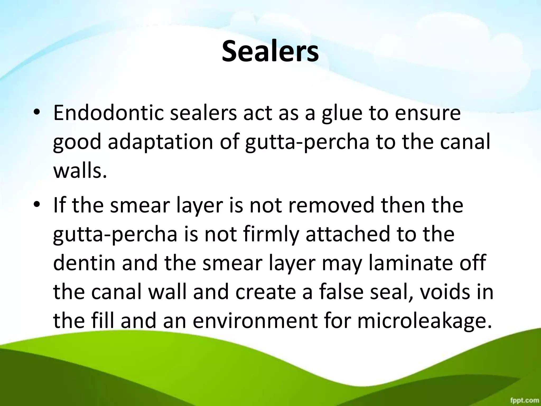 The Smear layer in endodontics | PPTX