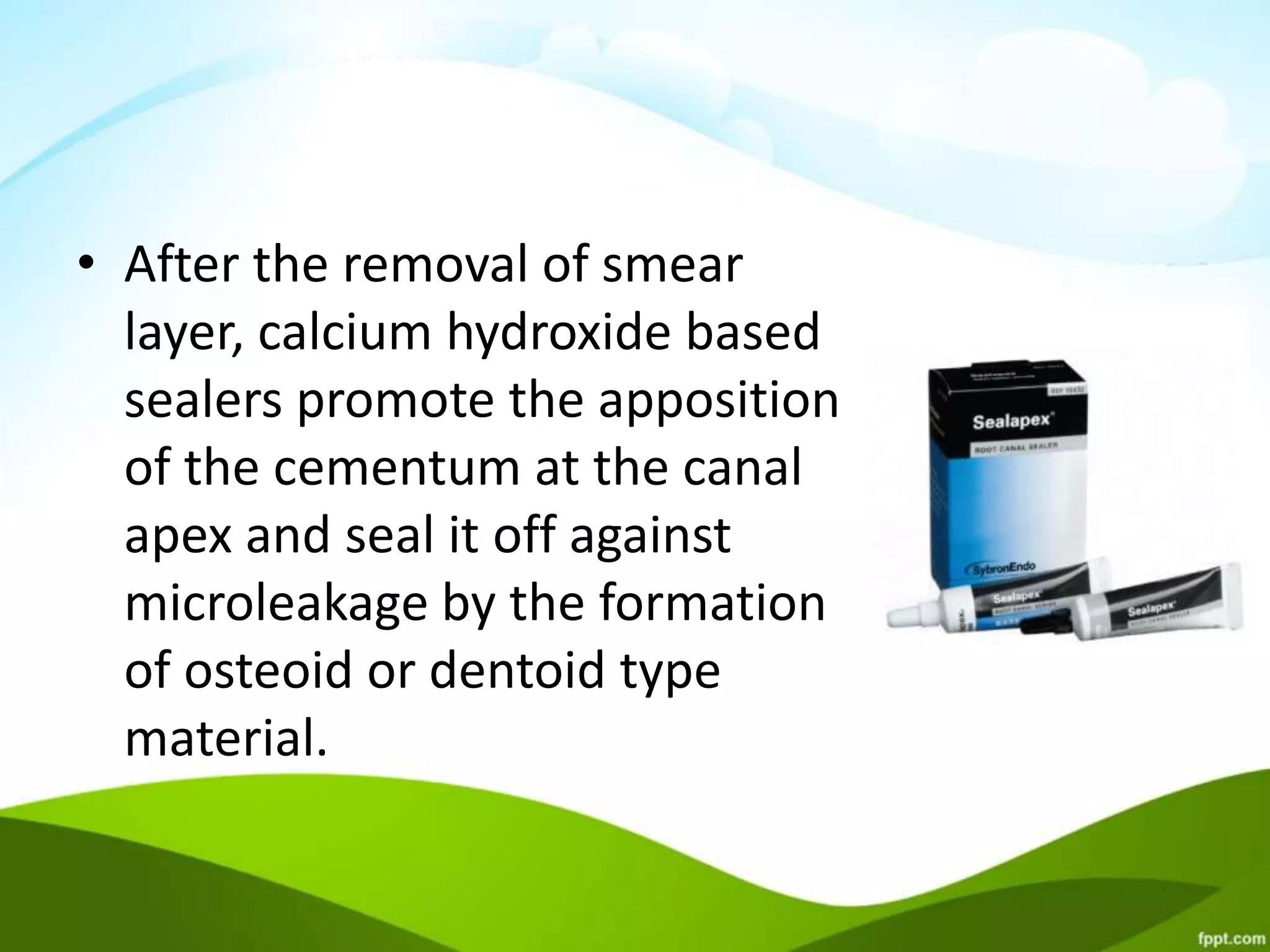The Smear layer in endodontics | PPTX
