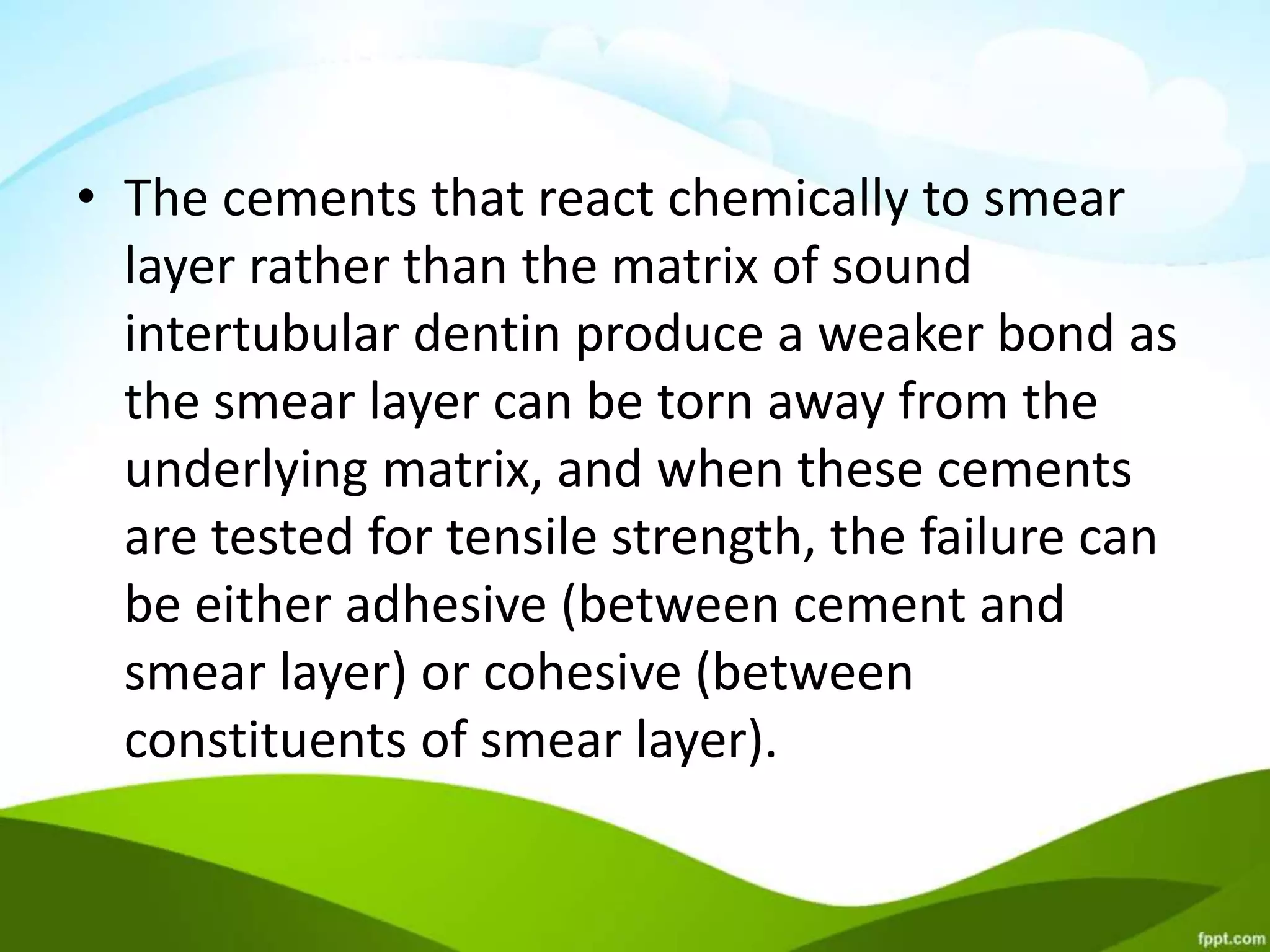 The Smear layer in endodontics | PPTX