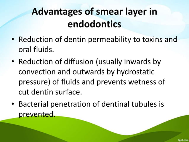 The Smear layer in endodontics | PPT