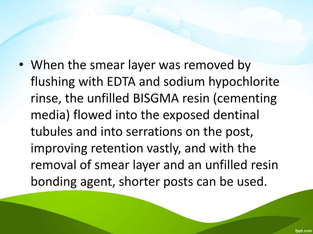 The Smear layer in endodontics | PPTX | Dental Health | Diseases and ...