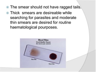 Smear preparation for differential leucocyte count | PPTX