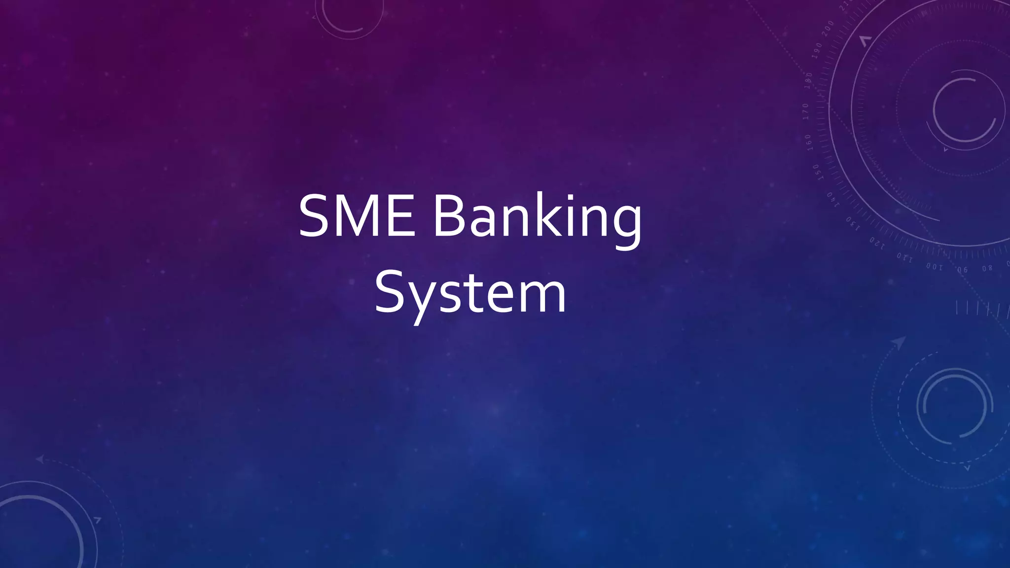 Sme banking | PPTX