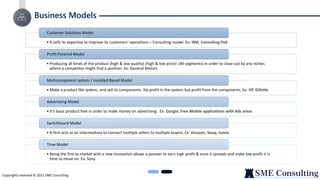 SME Consulting - Business Models | PPT