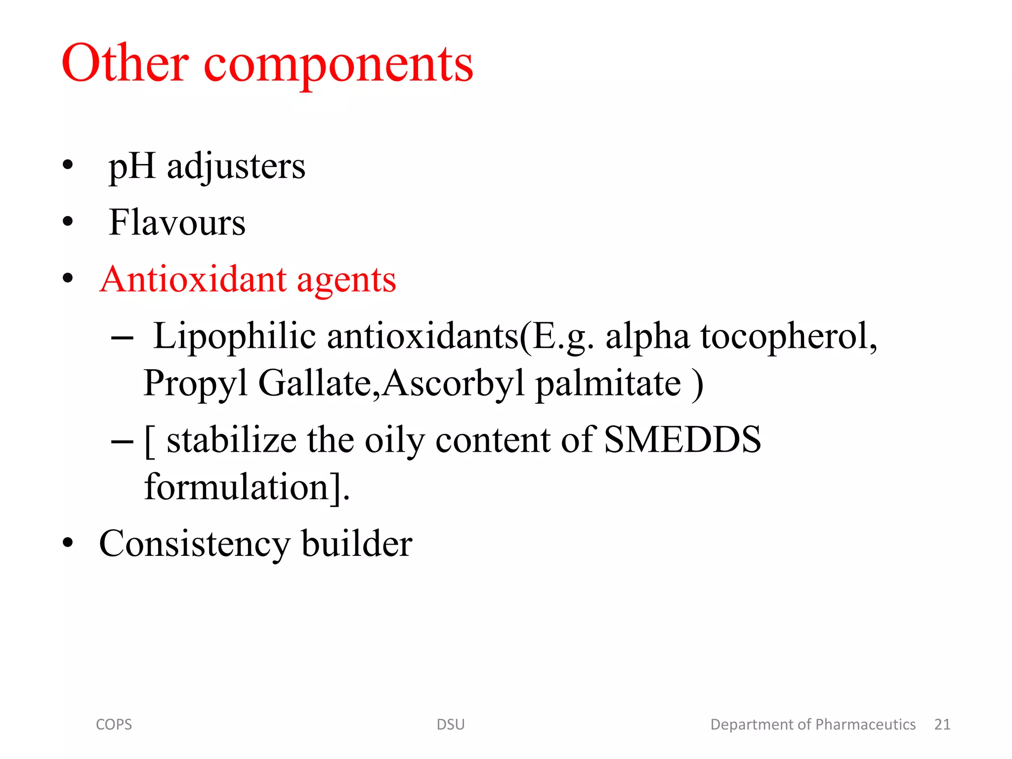 self micro emulsifying drug delivery system | PPTX