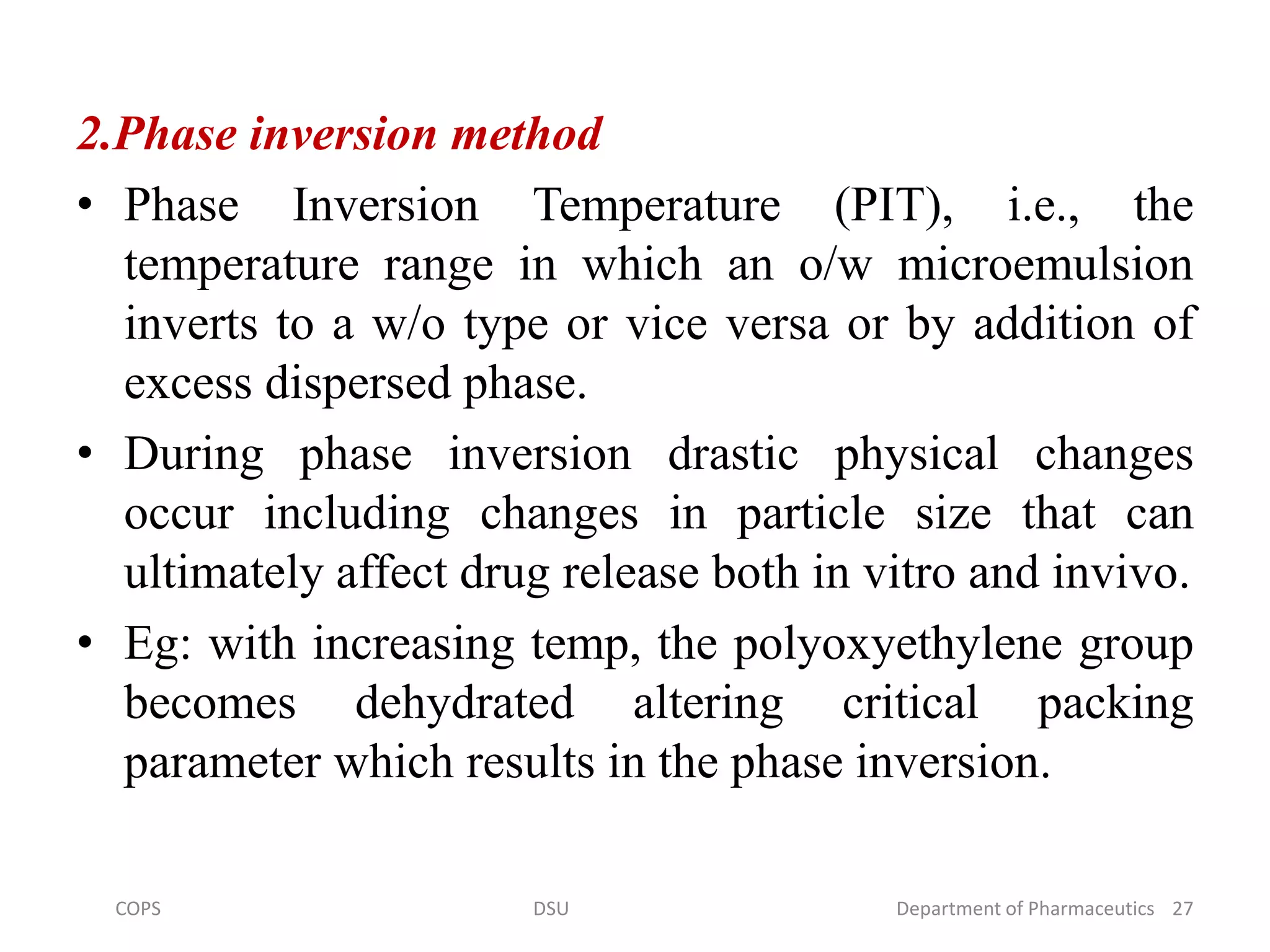 Self Micro Emulsifying Drug Delivery System Pptx