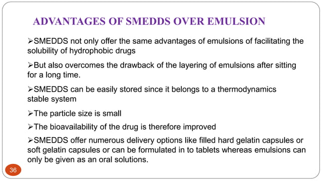 Chapter on Smedds | PPT