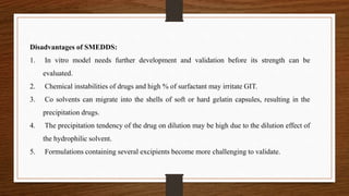 SMEDDS- Self Micro Emulsifying Drug Delivery System.pptx