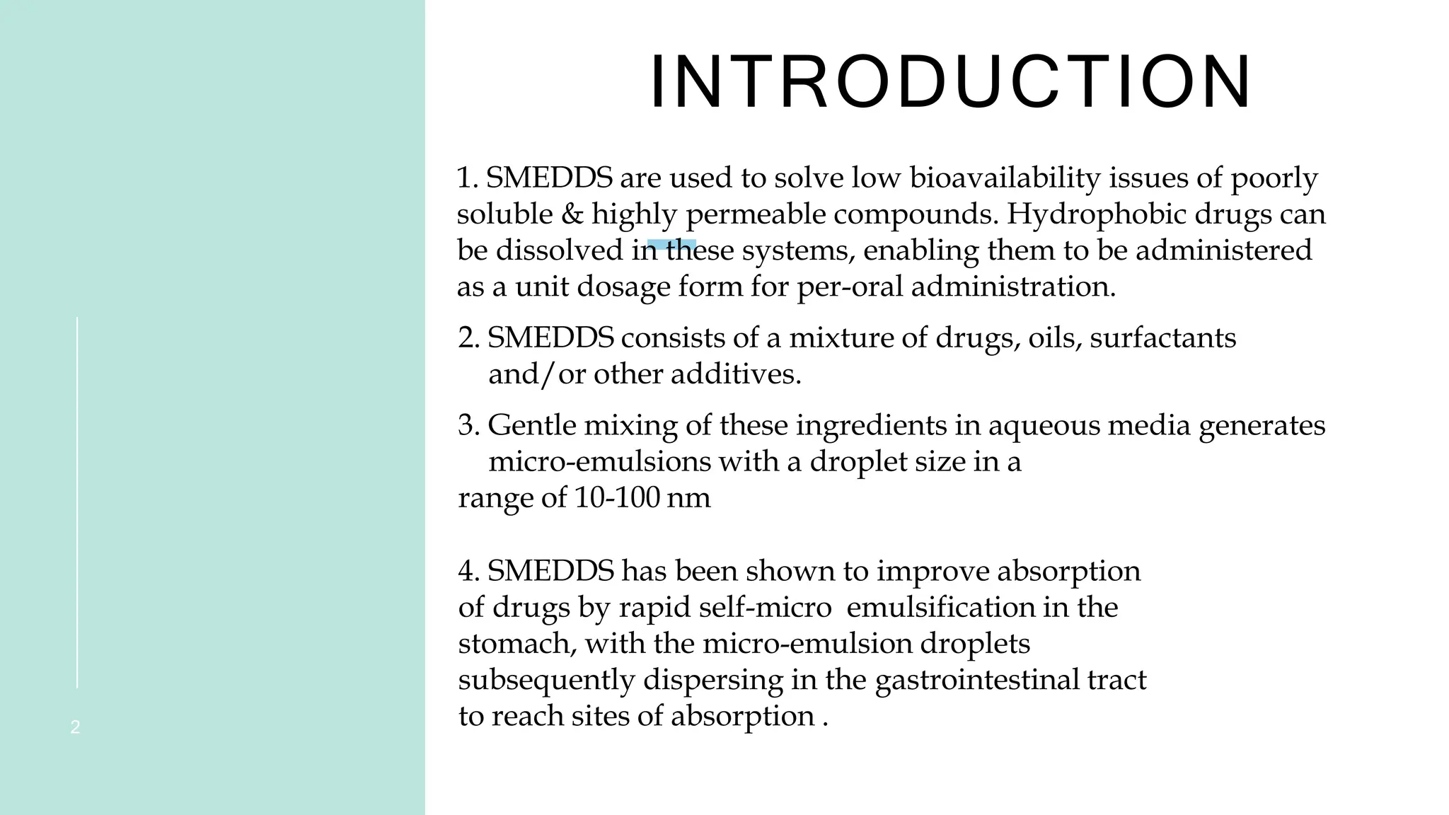 self micro emulsifying drug delivery system | PPTX