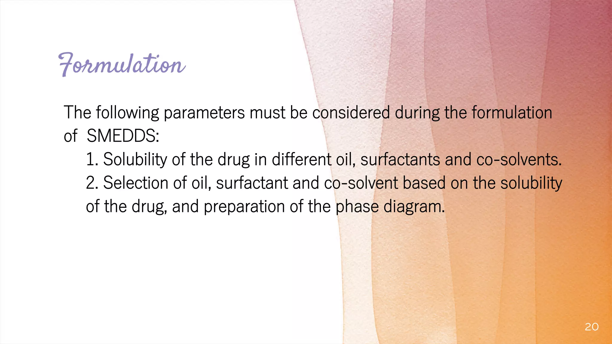 Self micro-emulsifying drug delivery system | PPTX