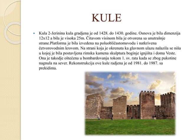 Smederevska tvrdjava | PPTX