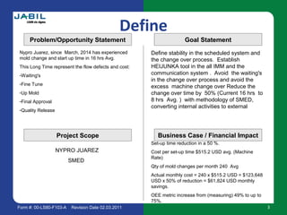 SMED Jabil Juarez | PPT