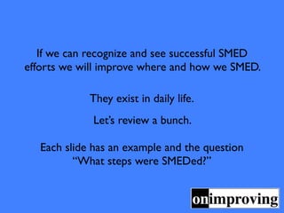 SMED Sighted | PDF | Home Appliances | Home & Garden