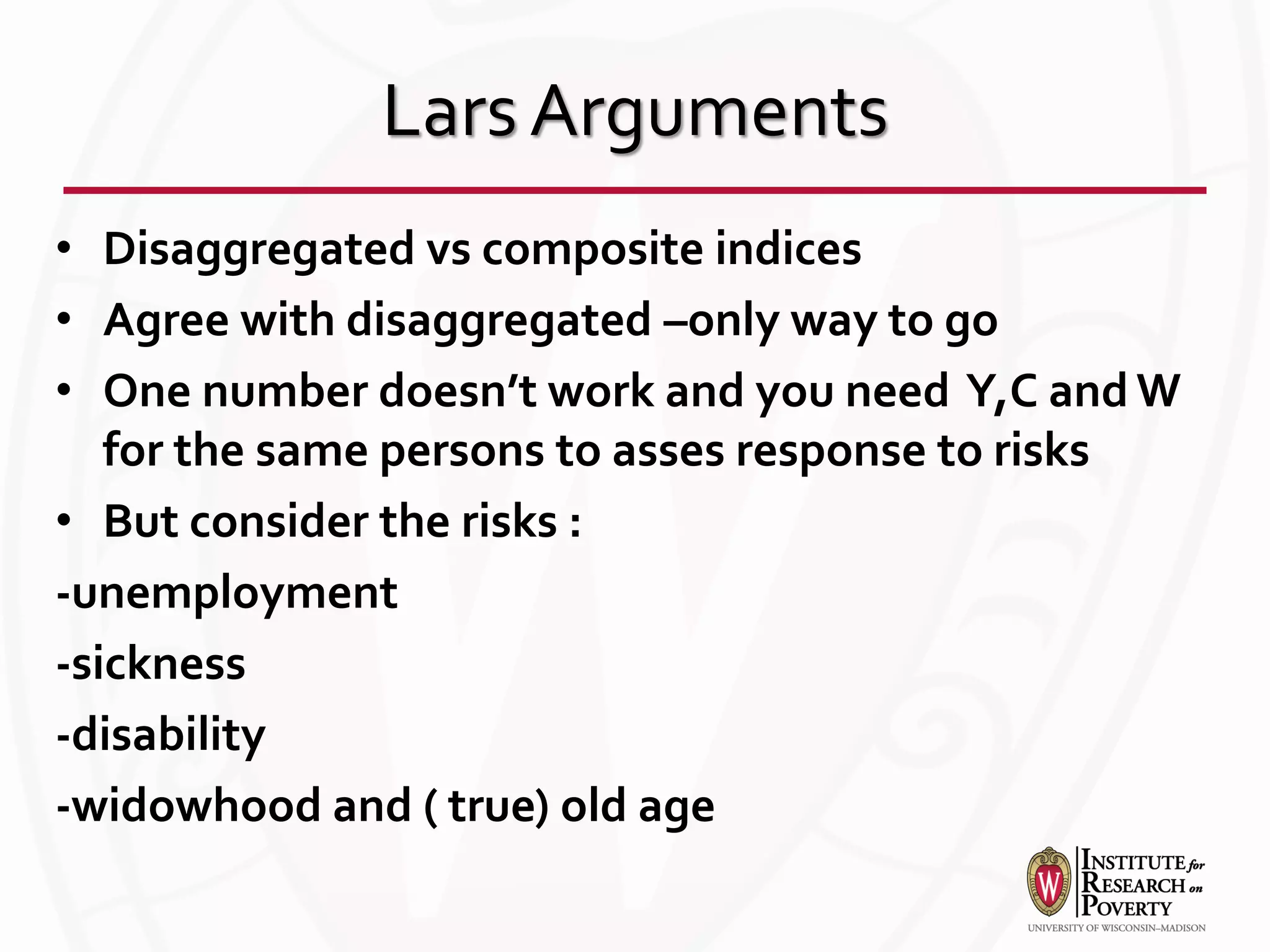 HLEG thematic workshop on Economic Insecurity, Tim Smeeding, discussant ...