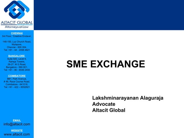 Sme exchange | PPT