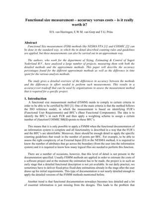 Smef 2009 Fsm Accuracy Vs Cost | PDF
