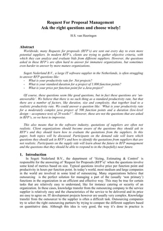 SMEF2010 Request For Proposal Management Ask The Right Questions And ...