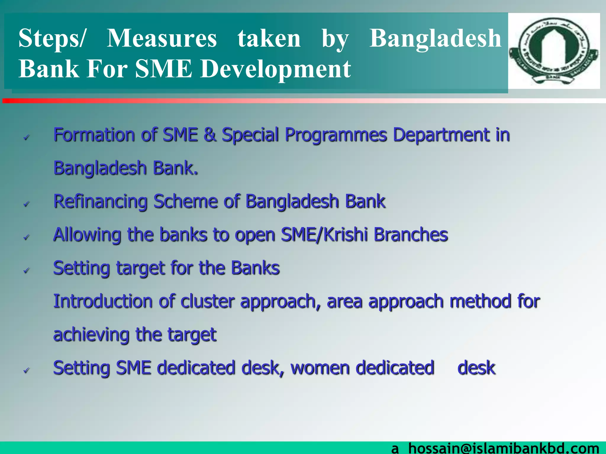 SME Financing Criteria, Policy, Guidelines, Operational & Reporting ...