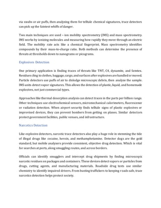 Smelling Trouble How Explosive & Narcotic Trace Detectors Sniff Out ...