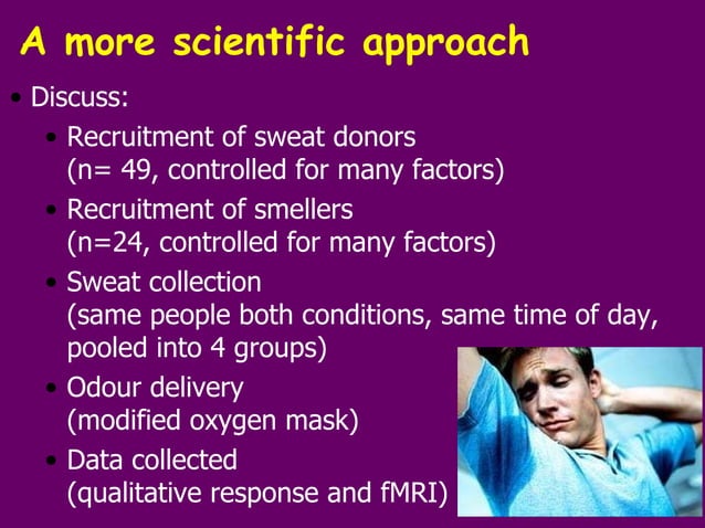 Experimental design: smell of fear | PPT | Educational Assessment ...